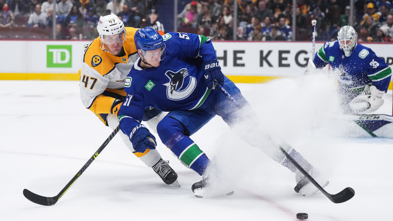 Canucks’ Myers joins teammates for pre-camp skates after close call ...