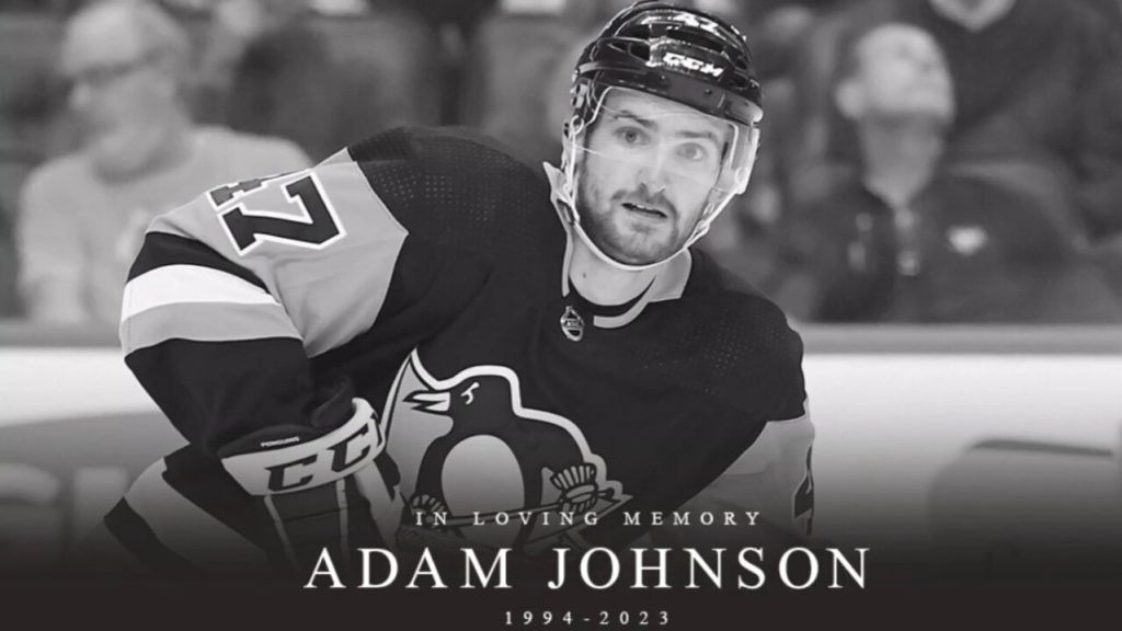 Jets hold moment of silence to honour life of Adam Johnson