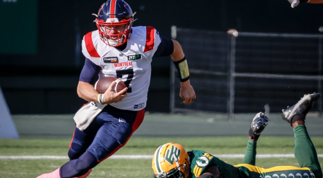 Alouettes start slow, finish fast in beating Elks
