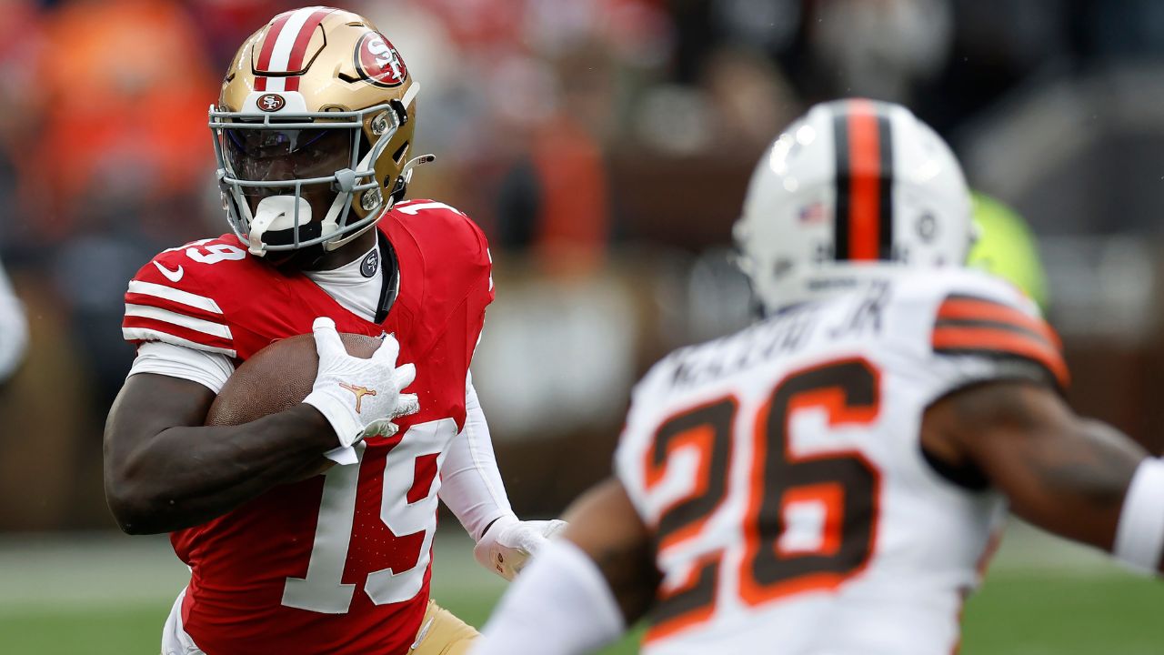 49ers WR Deebo Samuel leaves game vs. Browns with shoulder injury ...