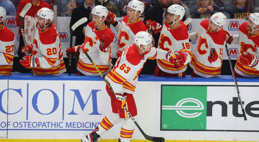 Ruzicka scores go-ahead goal for Flames in win over sloppy Sabres