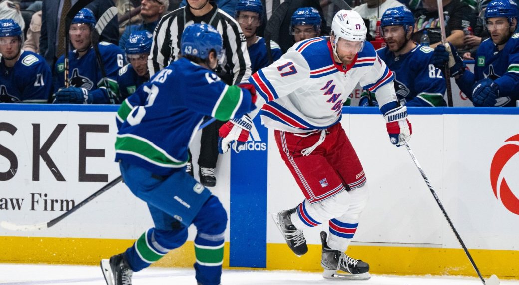 Rangers' Wheeler returns to Winnipeg to face Jets on Sportsnet
