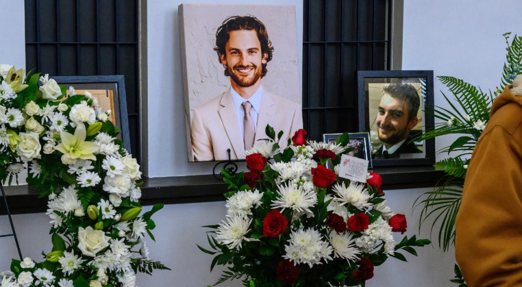 Family, friends and teammates gather to remember fallen hockey player ...