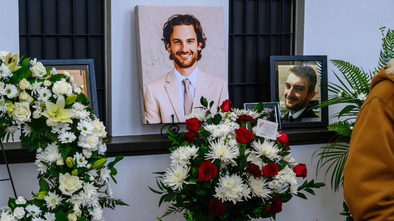 Family, friends and teammates gather to remember fallen hockey player ...