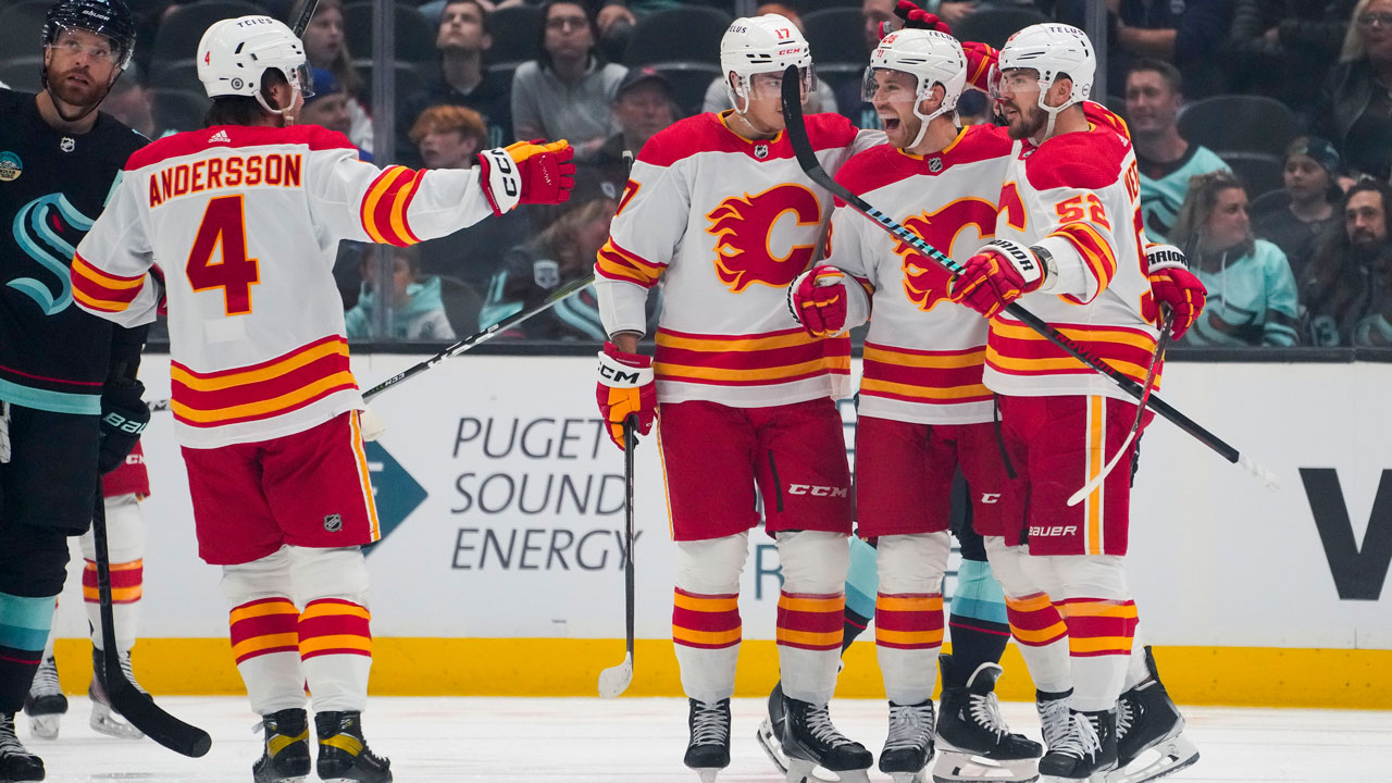 Flames break through in overtime to earn comeback win over Kraken - Sportsnet.ca
