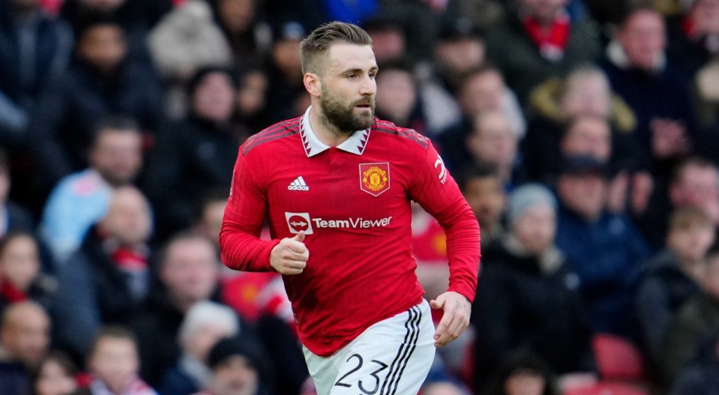 Manchester United's Luke Shaw back in training after muscle injury