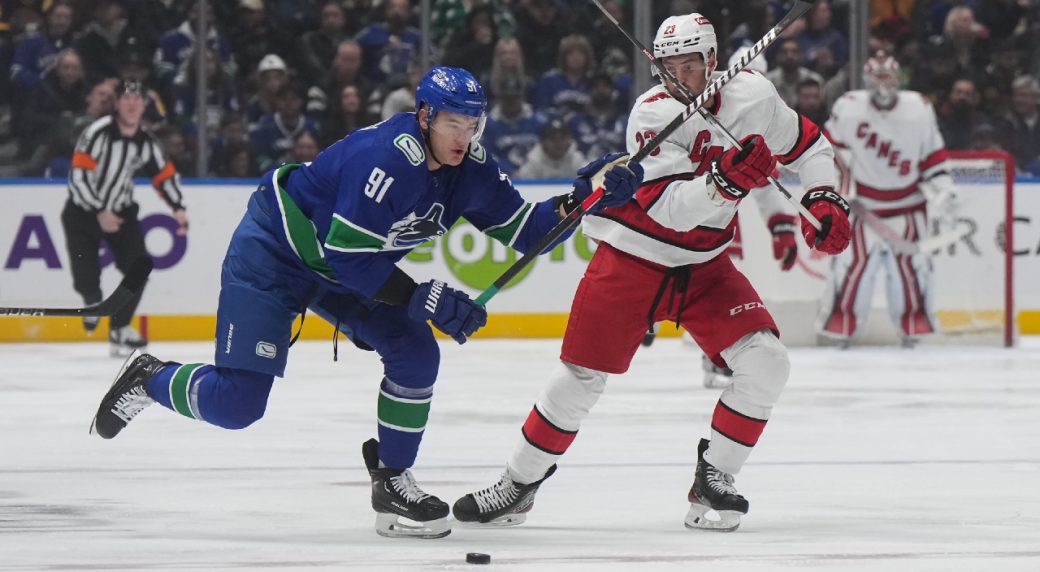 Pettersson notches three points as Canucks edge Hurricanes