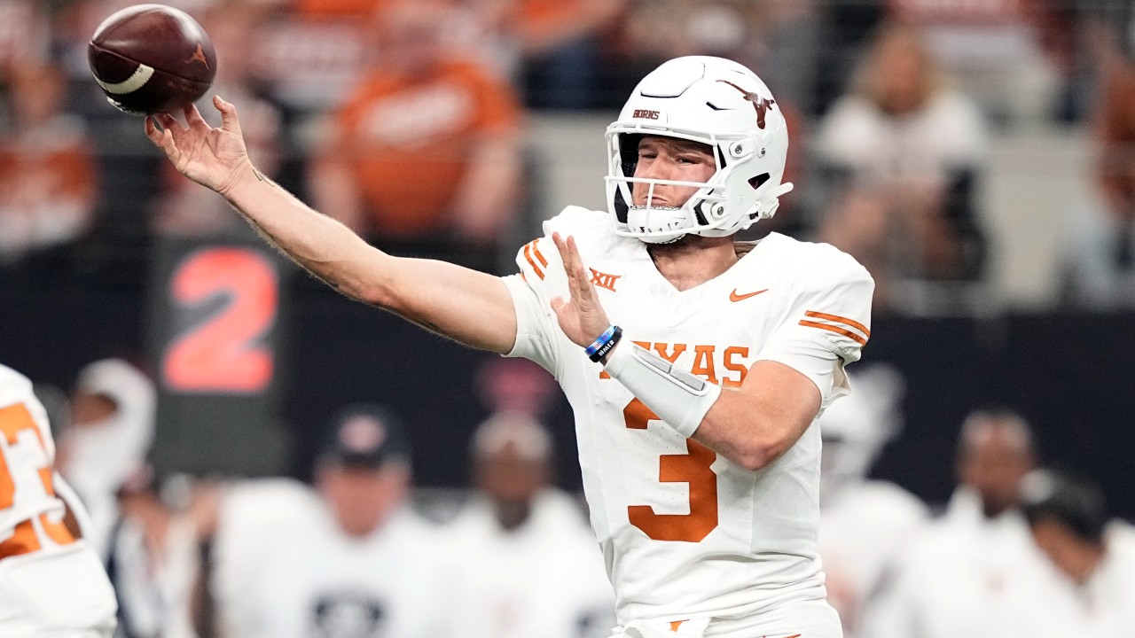 Ewers throws four TDs, Texas bids farewell to Big 12 with title win ...