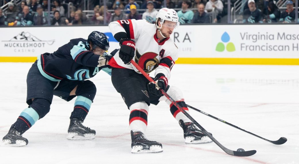 Senators' Thomas Chabot headed to LTIR, expected to be out a month
