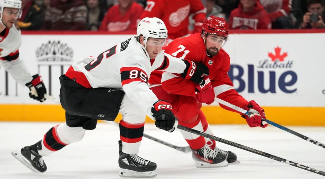 Senators explode for five goals in win over Red Wings, Kane
