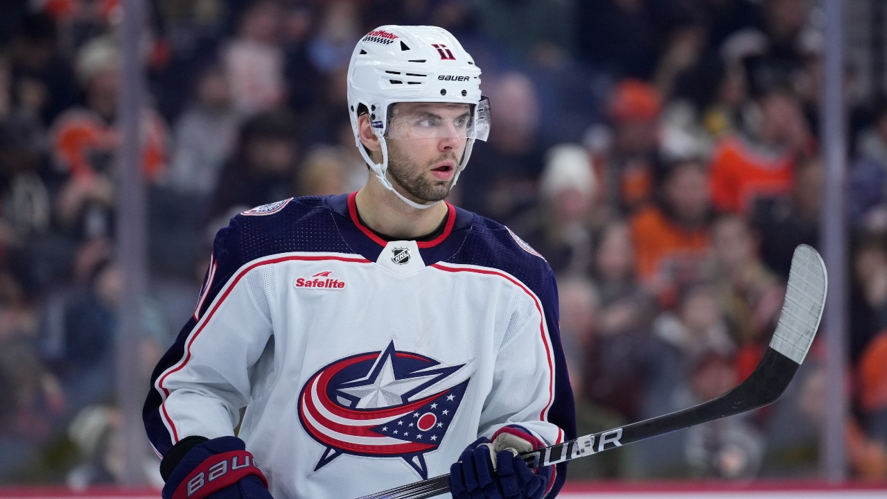 Blue Jackets' Adam Fantilli practises for first time since suffering ...