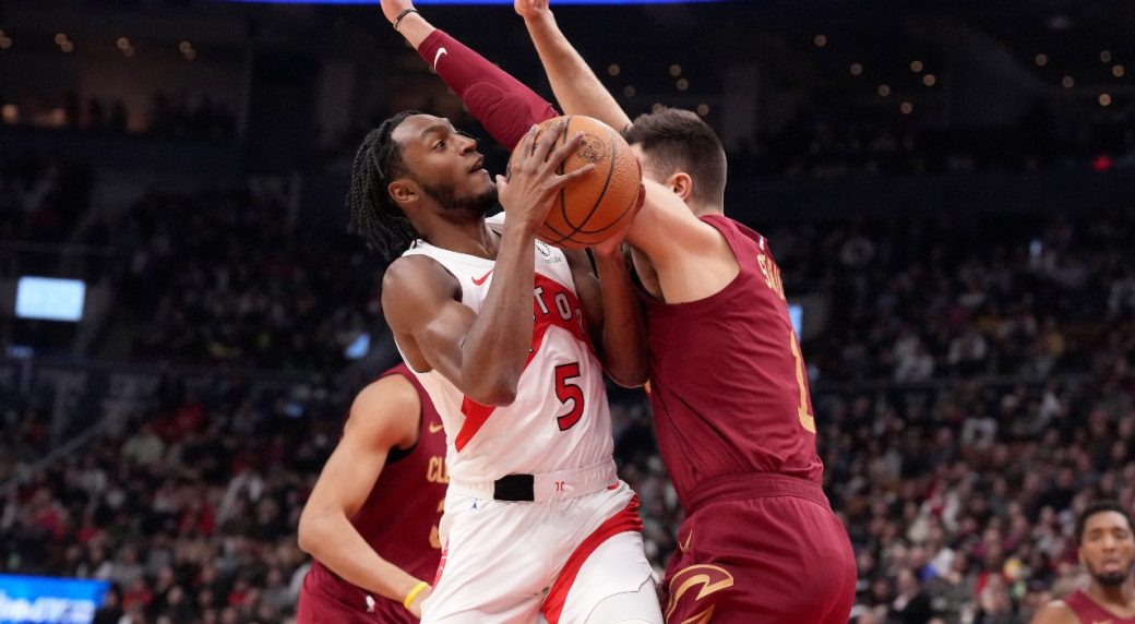 Raptors hold off Cavaliers in Quickley, Barrett debuts