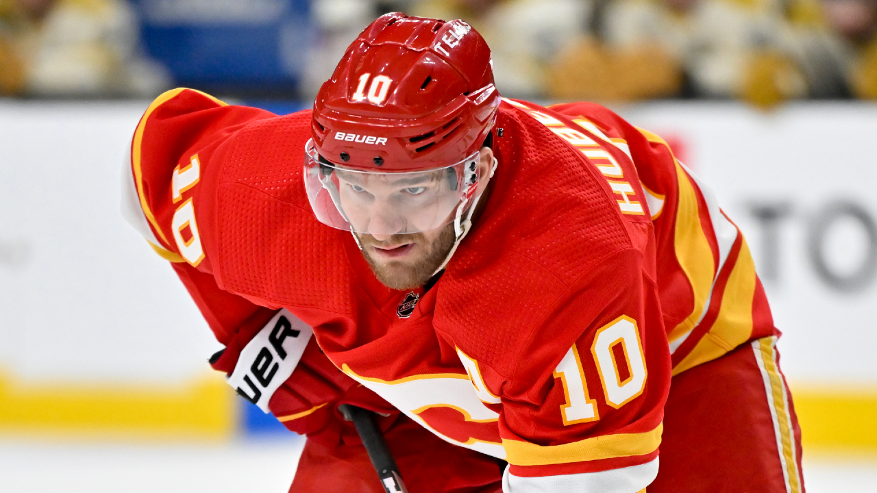Flames' Huberdeau tossed from game after hit on Blue Jackets' Roslovic ...