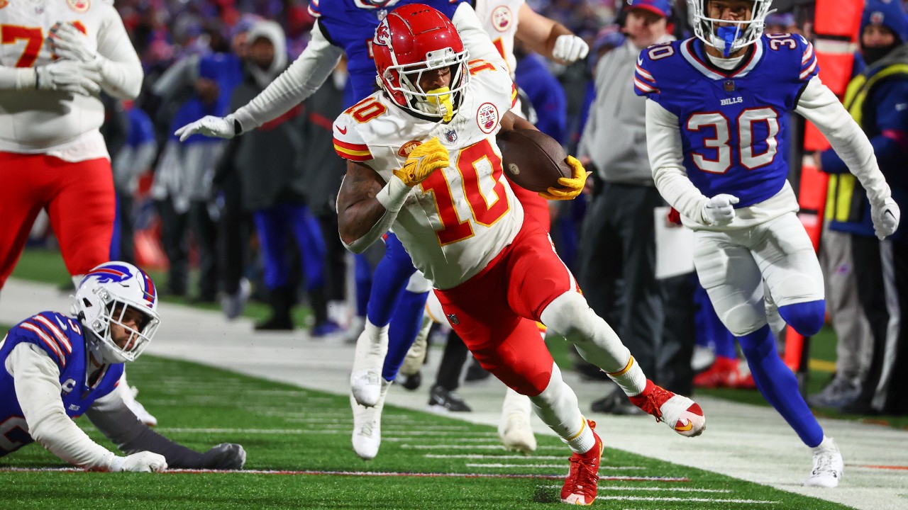 Pacheco active for Chiefs, Humphrey for Ravens in AFC championship game ...