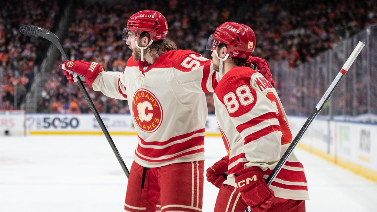 Hanifin helps surging Flames scorch Oilers in Battle of Alberta