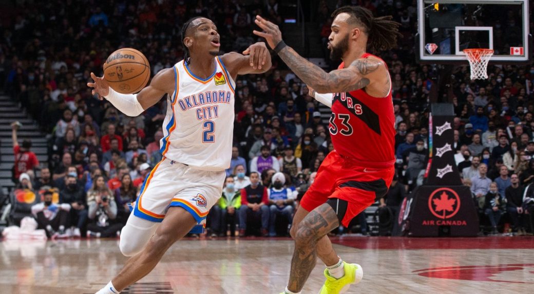 Raptors face tough road test in matchup vs. Thunder, red-hot Gilgeous ...