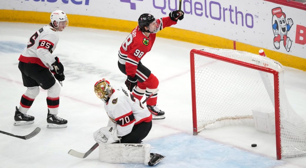 Bedard has two points in second game back from injury, Blackhawks edge ...