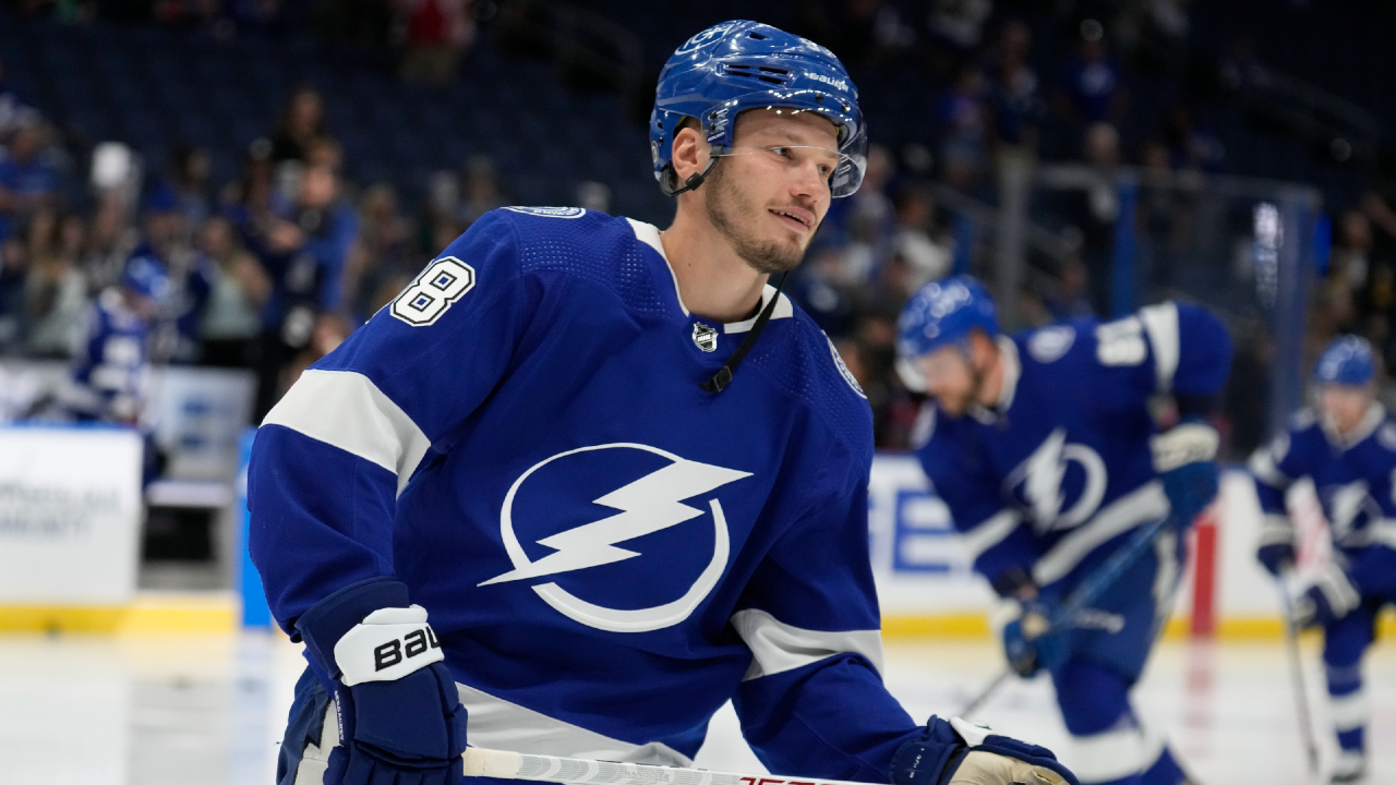 Report: Lightning's Sergachev 'progressing,' but unlikely to play in ...