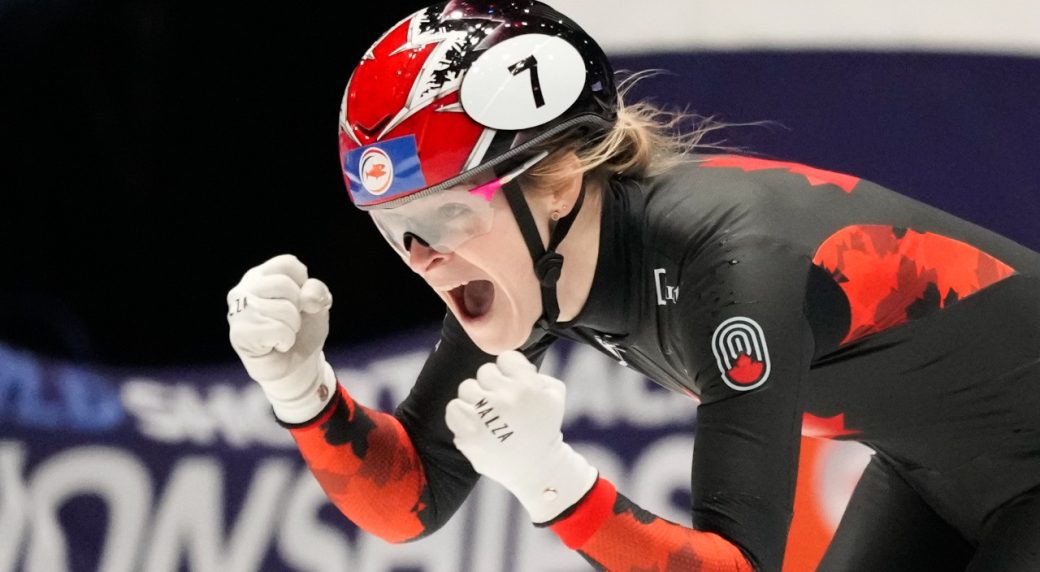 Canadian Kim Boutin wins women's short-track gold medal