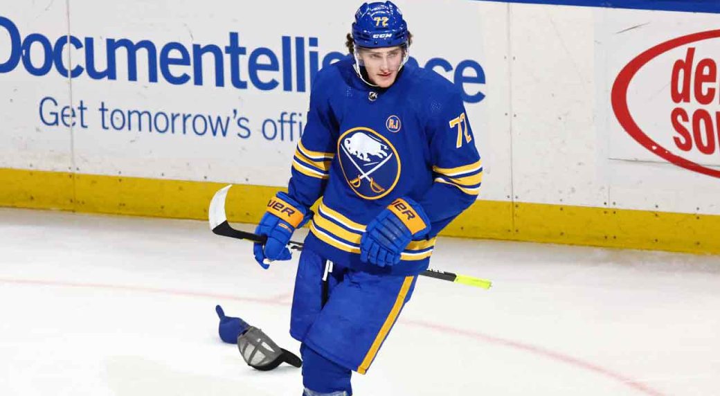 Tage Thompson's four-goal night rallies Sabres to win over Devils