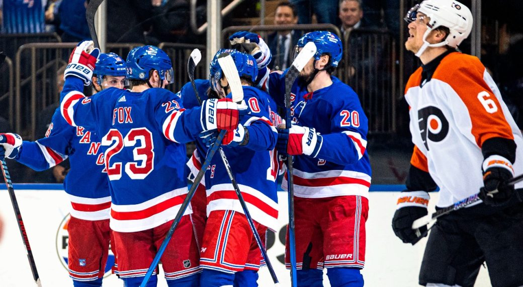 Rangers become first team to clinch playoff berth after win over Flyers