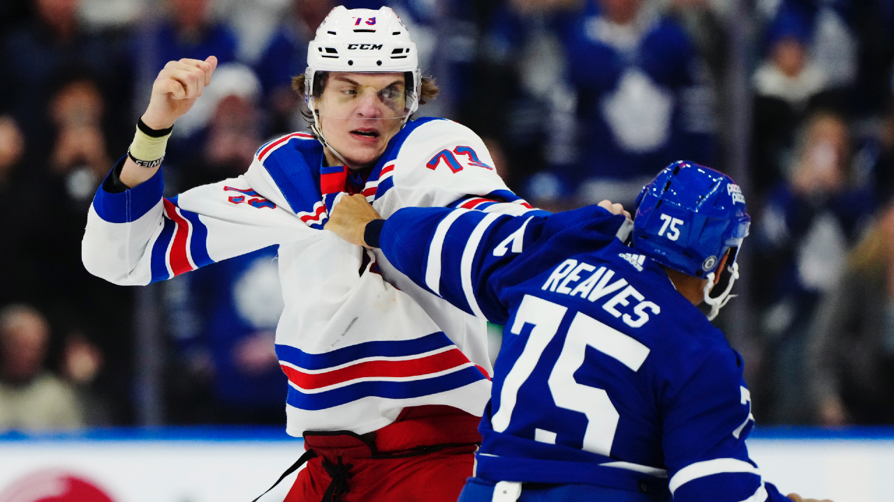 Reaves-Rempe fight ignites Maple Leafs in showdown of heavyweight ...