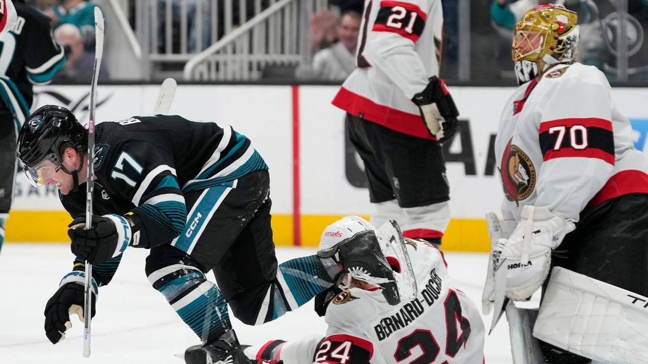 Bordeleau scores twice as Sharks keep slumping Senators at bay ...