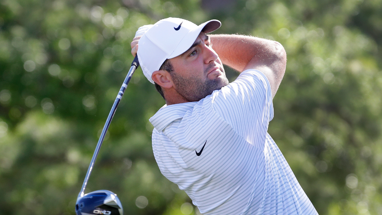 Scheffler overcomes late double bogey, part of 5-way tie in Houston ...