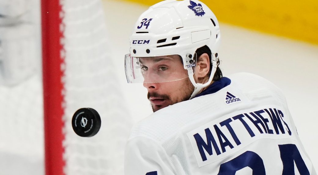 Auston Matthews sits out Maple Leafs practice ahead of Game 3