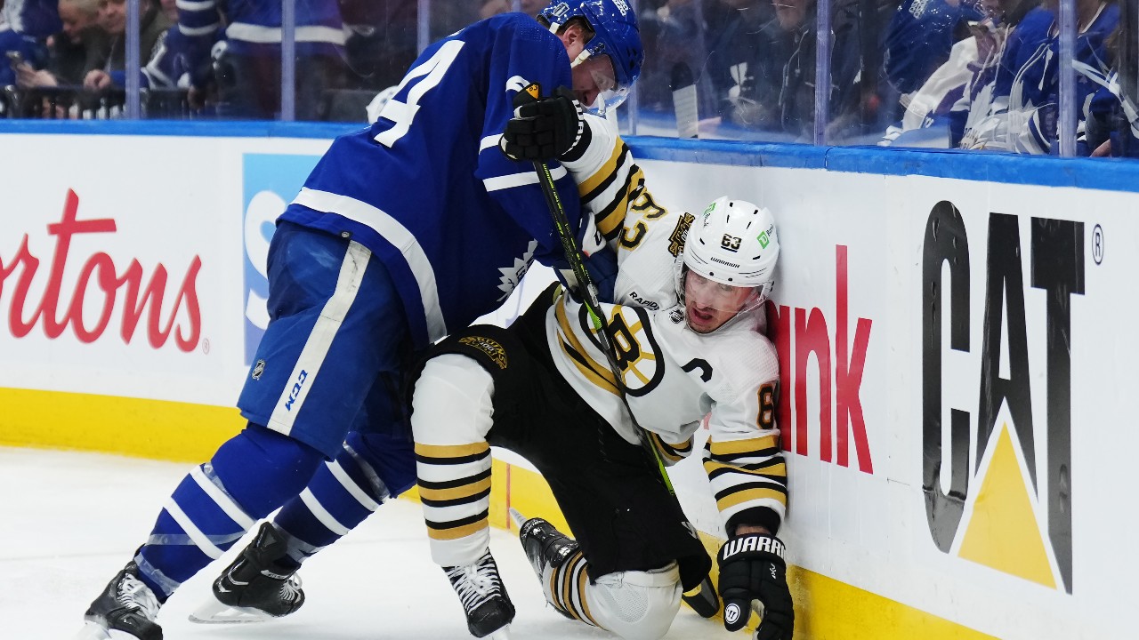 Maple Leafs’ Keefe on Marchand’s ability to get calls: ‘He’s elite at it’