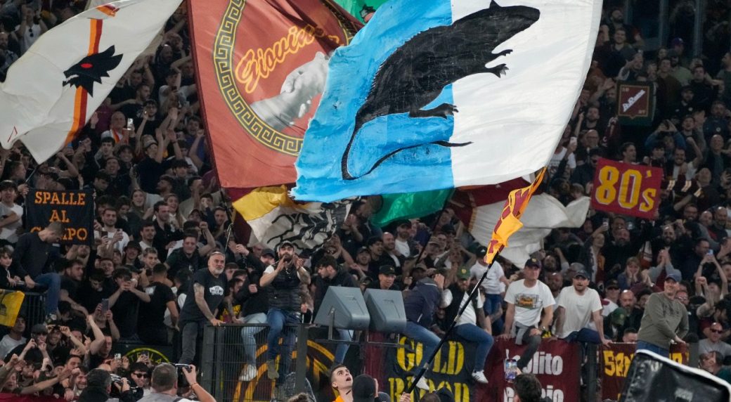 Roma’s Mancini fined for celebrating win over Lazio by waving rat flag