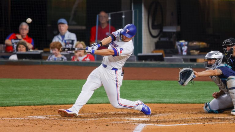 Rangers star Corey Seager hit by pitch, leaves game because of shin ...