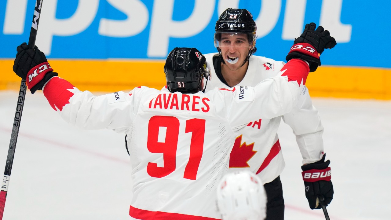 Cozens scores twice as Canada beats Switzerland at Worlds - Sportsnet.ca