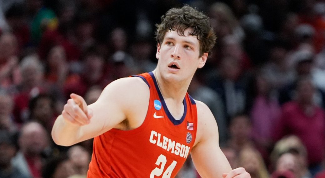 Clemson all-ACC center PJ Hall is entering NBA draft