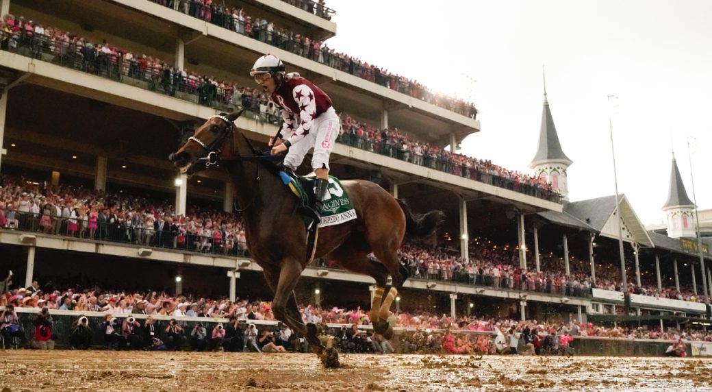 Filly Thorpedo Anna goes wire to wire to dominate soggy 150th Kentucky ...