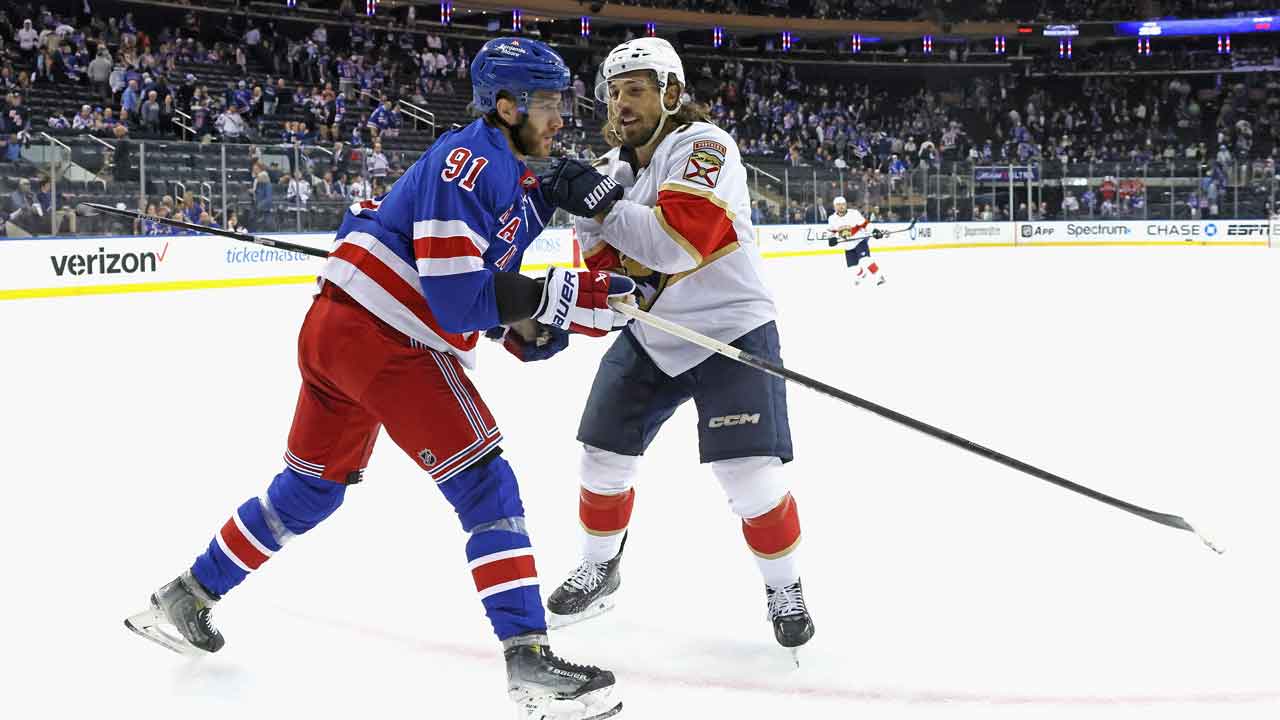 Rangers-Panthers Game 3 Notebook: Hard Lomberg hit takes Vesey out of ...