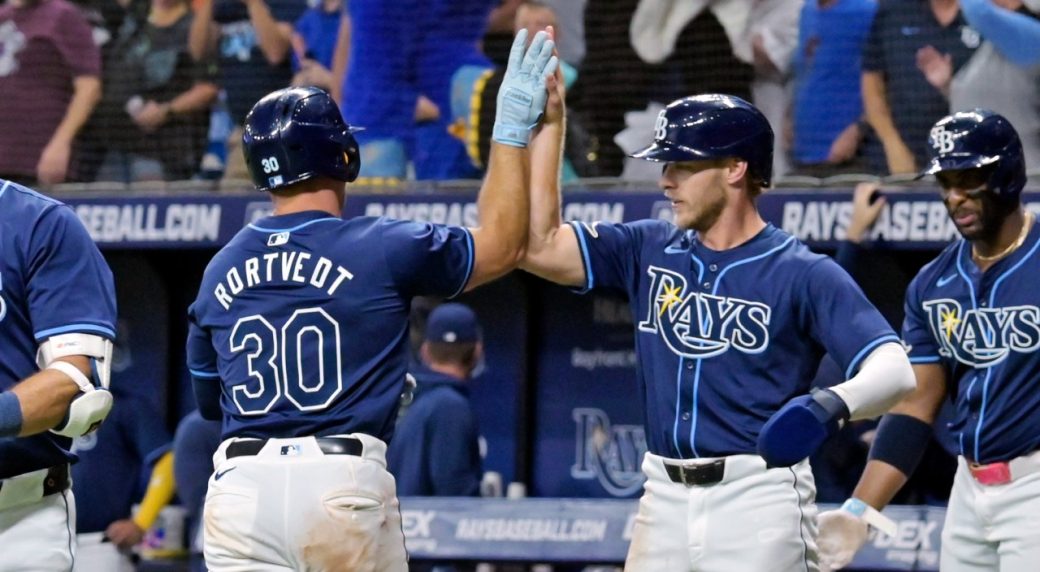 Rortvedt drives in 4 runs as Rays beat Mariners for 7th win in 9 games