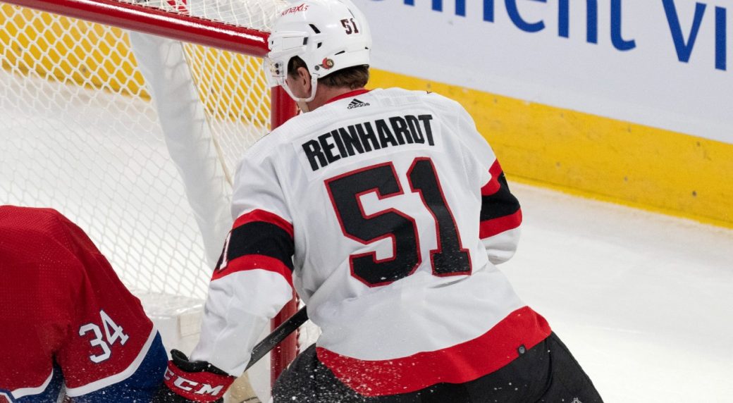 Ottawa Senators extend Cole Reinhardt with a one-year, two-way contract