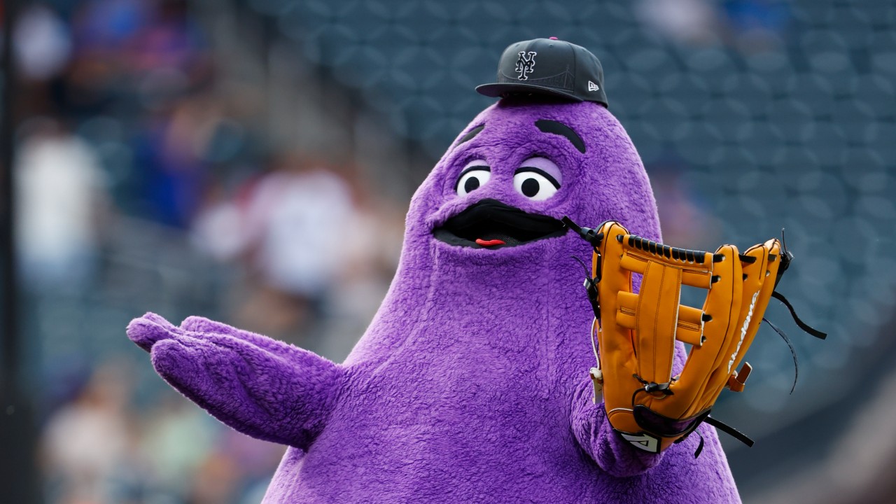 Purple place: Mets unveil new Grimace seat at Citi Field - Sportsnet.ca