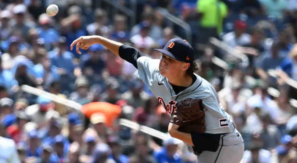 Tigers RHP Reese Olson leaves vs. Blue Jays after two innings with sore ...