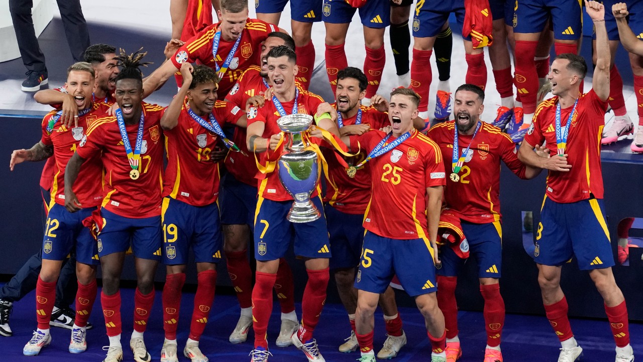 Spain defeats England in Euro final to capture record fourth title ...
