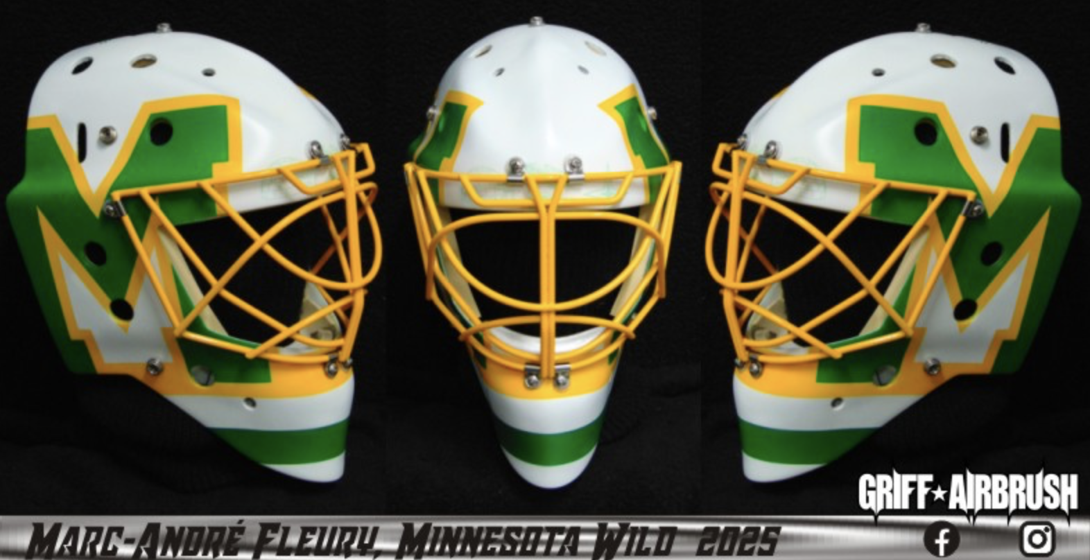 Airbrush artist unveils Marc-Andre Fleury's mask designs for final ...