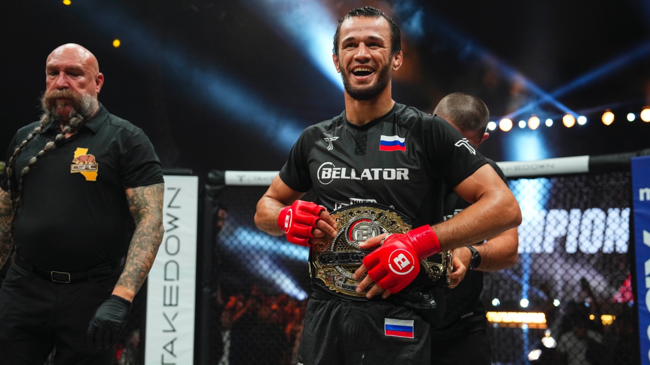 Usman Nurmagomedov escapes with win vs. Paul Hughes at PFL Champions ...