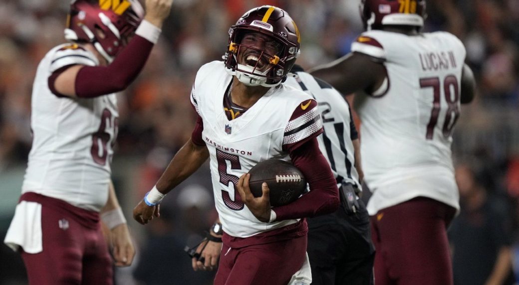 Rookie Jayden Daniels nearly flawless for Commanders in win over Bengals