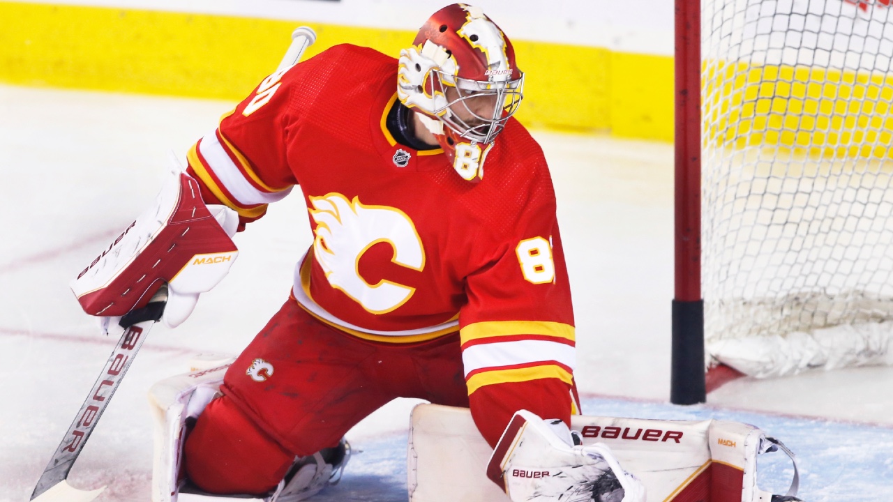 Flames' Vladar wears mask honouring Johnny, Matthew Gaudreau - Sportsnet.ca