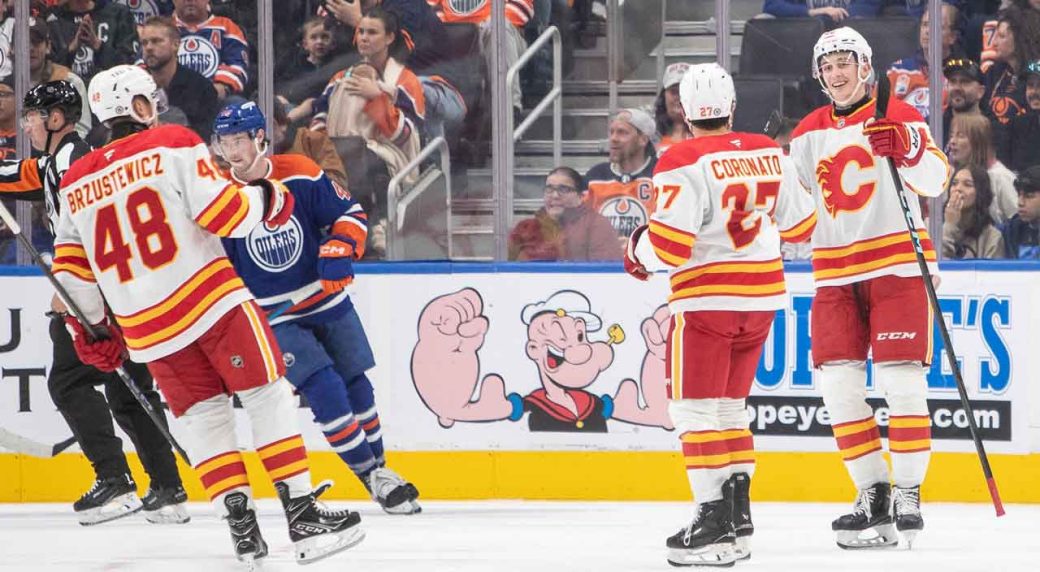 Coronato sparks Flames' split-squad win on road over Oilers