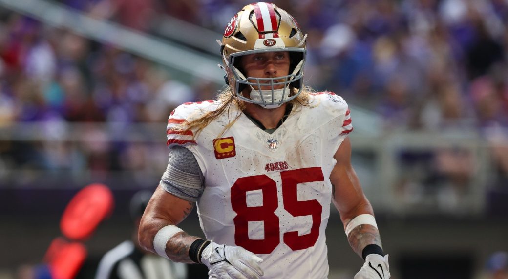49ers All-Pro TE George Kittle listed as doubtful for game vs. the Rams
