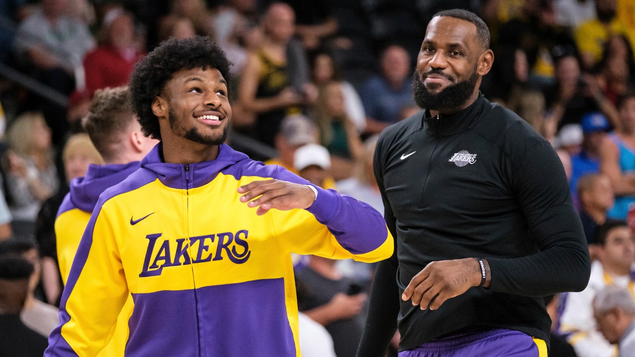 As LeBron and Bronny James prepare for historic family pairing, Lakers ...