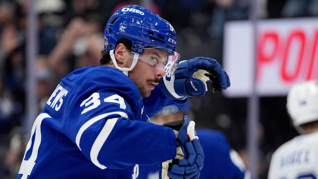 Leafs' Auston Matthews returns to practice, still out against Islanders ...