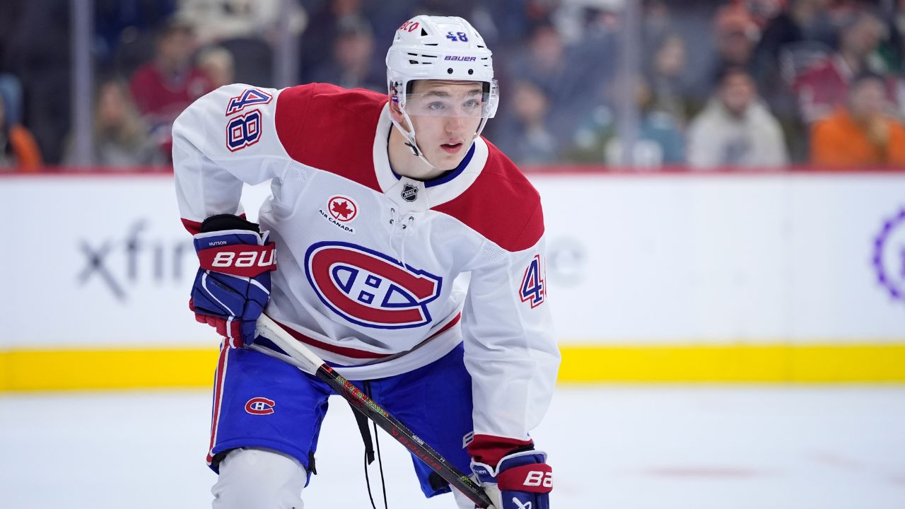 Lane Hutson sets Canadiens point-streak record for rookie defencemen ...